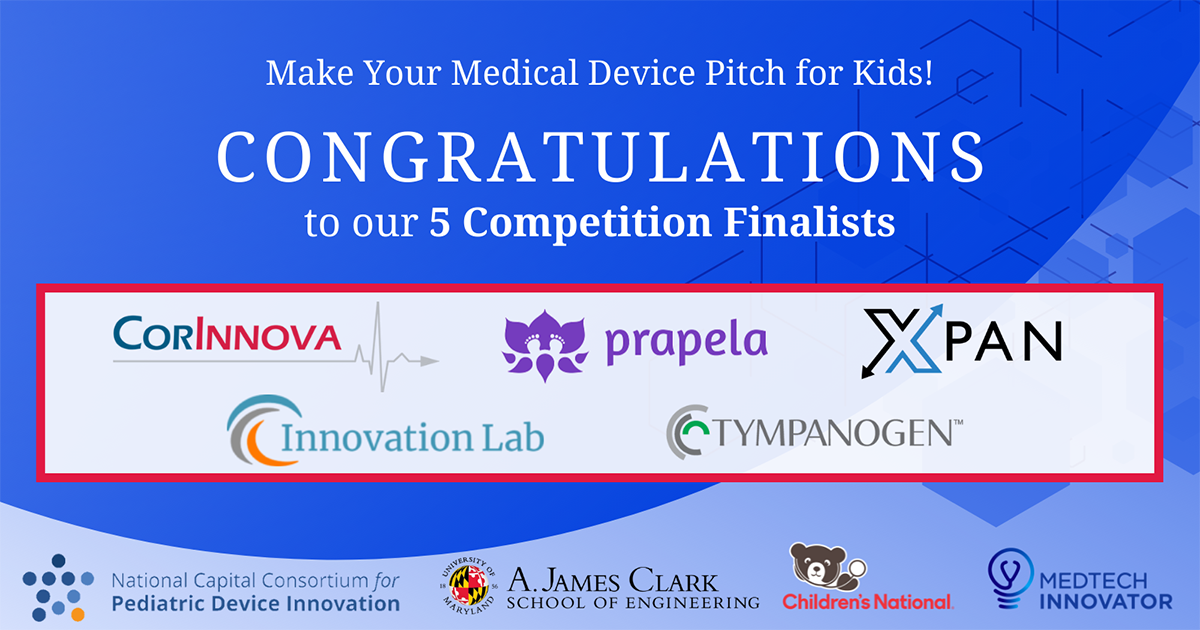 Pediatric medical device competition names finalists - Children's National