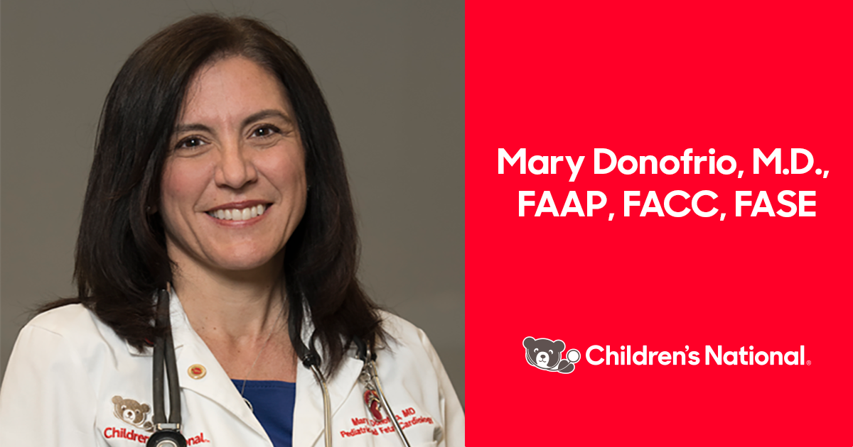 Mary Donofrio, M.D., FAAP, FACC, FASE, named as The Van Metre Companies ...